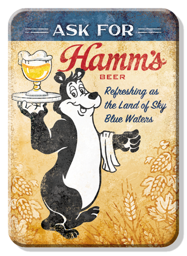 Magnet: Hamm's Bear | Desperate Enterprises Wholesale Sign