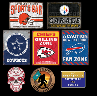 NFL Assortment | Desperate Enterprises Wholesale Sign