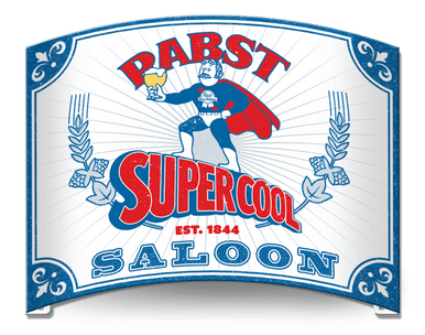 Rolled:Pabst | Wholesale Metal Signs