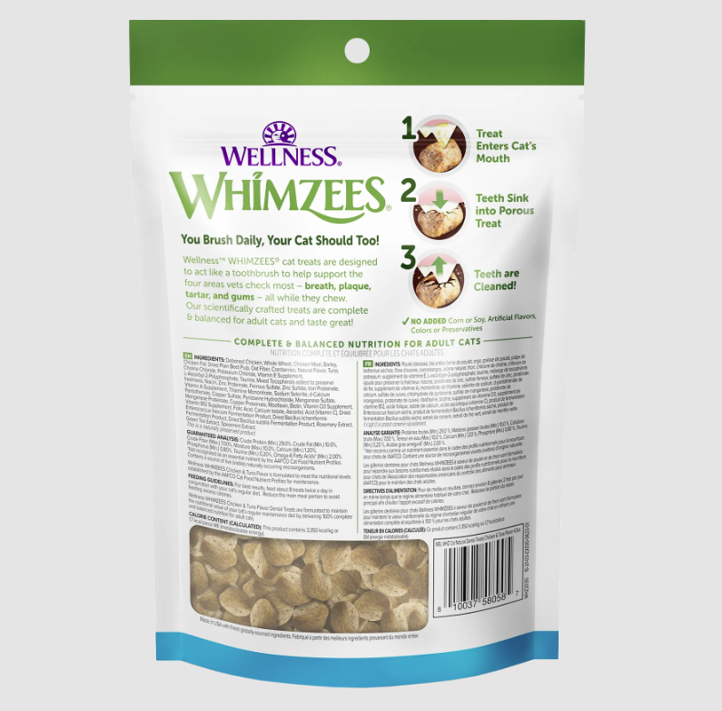 WHIMZEES® Cat Dental Treats Chicken & Tuna - Essex County Co-Op