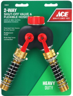 Ace Plastic Threaded Male Flexible Hose 2-Way Shut-off Valve - Essex ...