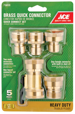 Ace Brass Threaded Quick Connector Hose Set - Essex County Co-Op