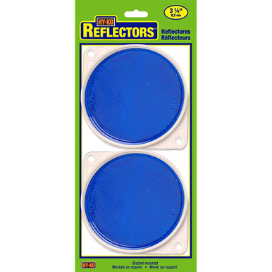 Round 2 pk Blue Bracketed Reflectors - Essex County Co-Op