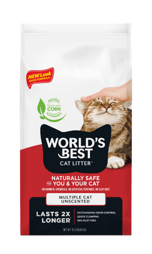 World's Best Multiple Cat Unscented Cat Litter - Essex County Co-Op