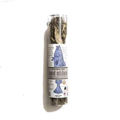 Polkadog Cod Skins Fish Jerky Treats - Essex County Co-Op