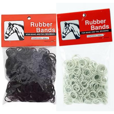 Rubber Horse Braid Bands - 500 pk - Essex County Co-Op