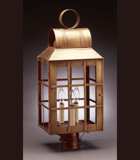Buy Woodcliffe II Series: Culvert Top 3-Light Large Post Lantern For ...