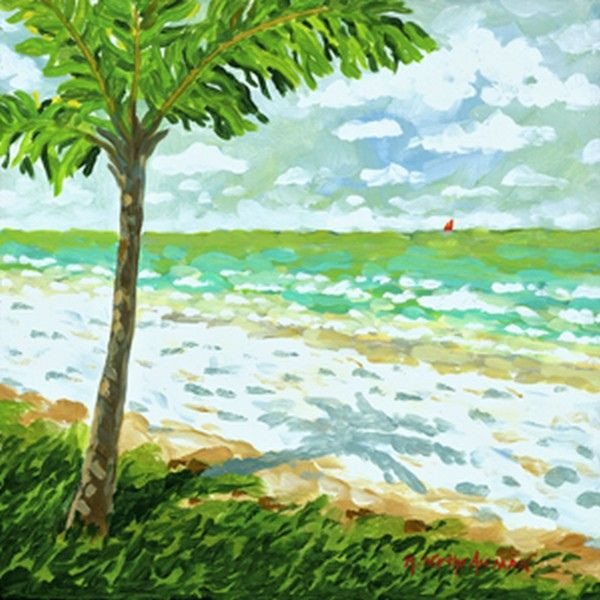 Beach Day beach art print for Sale - Cottage & Bungalow