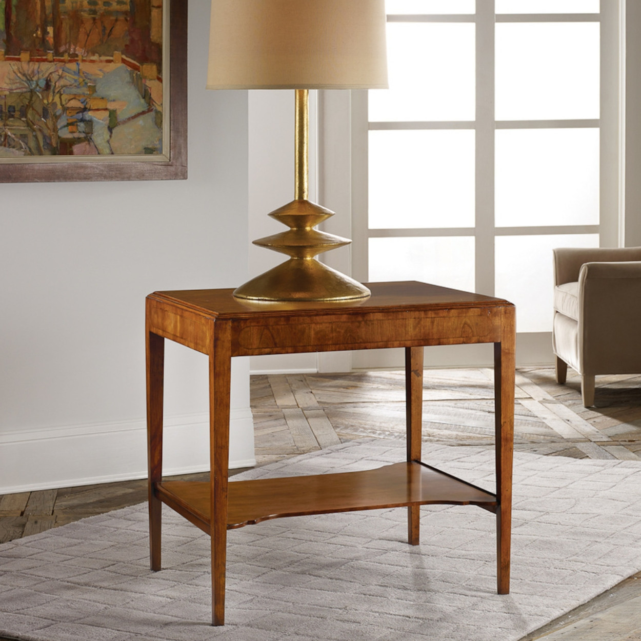Buy Large Regency End Table For Your Beach House | Coastal & Nautical ...