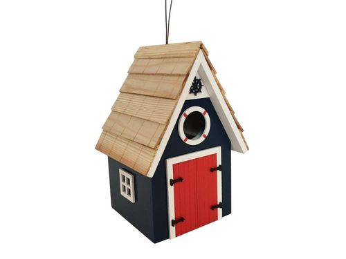Shop Dockside Cabin Birdhouse - White For Your Coastal Home | Coastal ...