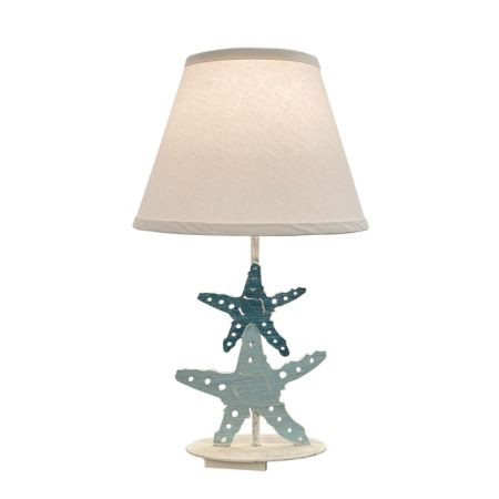 Nautical Iron 2 Starfish Accent Lamp