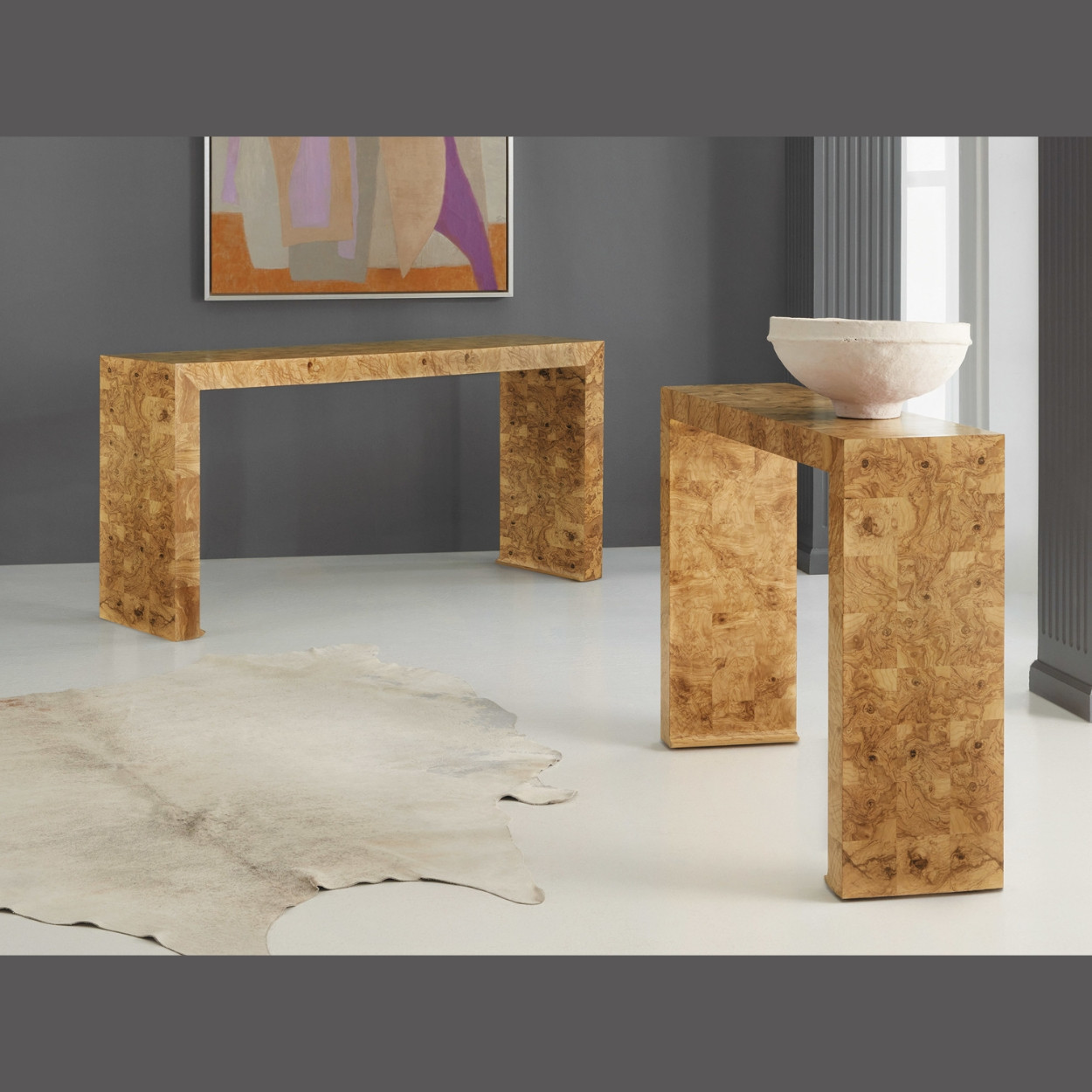 Shop Slab Console-Olive Ash Burl in Two Sizes For Your Coastal or Beach ...