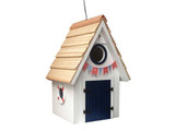 Shop Dockside Cabin Birdhouse - White For Your Coastal Home | Coastal ...