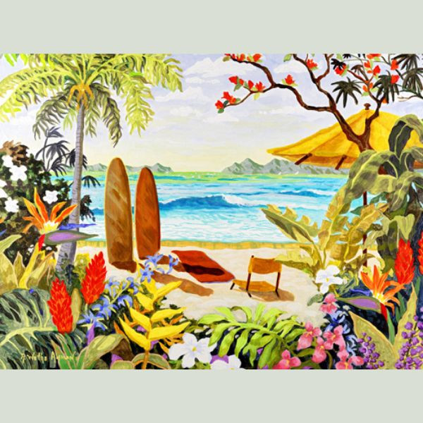 Beach Day beach art print for Sale - Cottage & Bungalow
