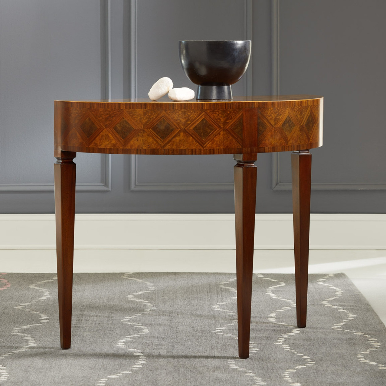 Buy Georgian Half Round Cabinet -Mahogany W/Inlay For Your Beach House ...