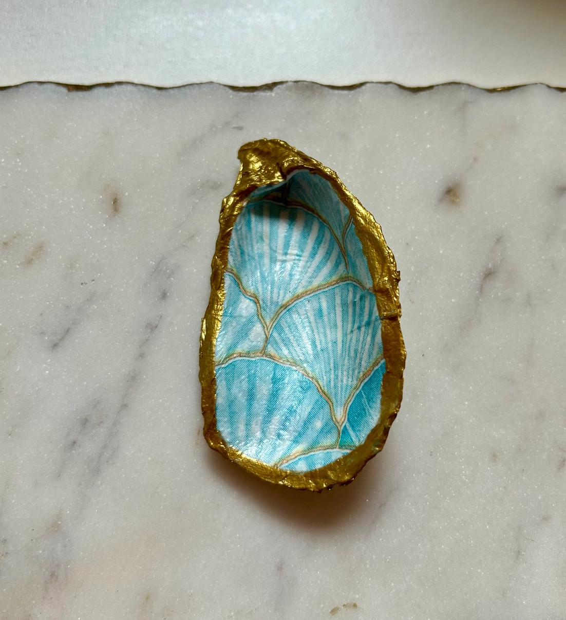 Van Gogh Iris Oyster Shell Jewelry Dish (3 Sizes)