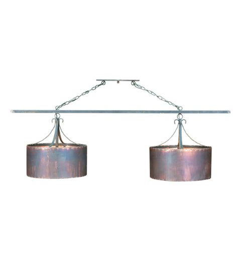 Shop Double Copper Drum Chandelier For Your Coastal Home | Coastal ...