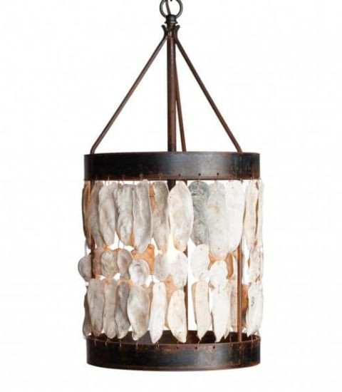 Shop Wassau Shell Drum Mini Pendant Light For Your Coastal Home ...