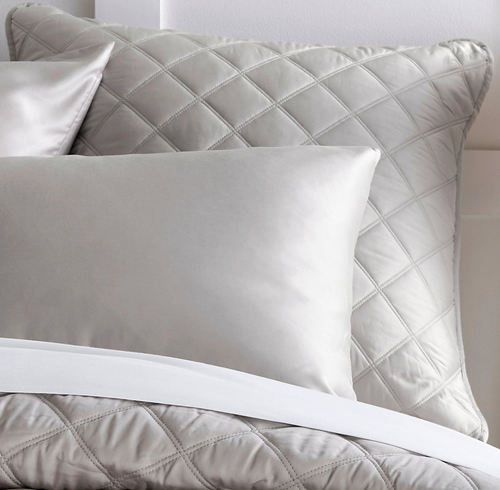 Shop Quilted Silken Solid Shams For Your Coastal Home | Coastal ...