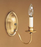 Shop One Arm Wall Sconce with Oval Backplate For Your Coastal Home ...