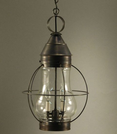 Buy 11" Onion Hanging Light Fixture - Caged For Your Coastal Home ...