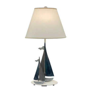 Cottage/Nautical 2 Sailboat Table Lamp