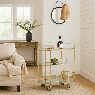 Shop Trainor Bar Cart For Your Coastal Home | Coastal & Nautical Bar ...