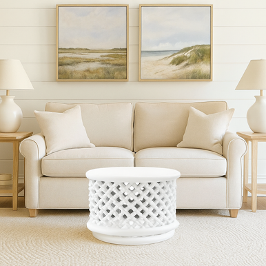 Shop Kano Coffee Table in White For Your Coastal Home | Coastal ...