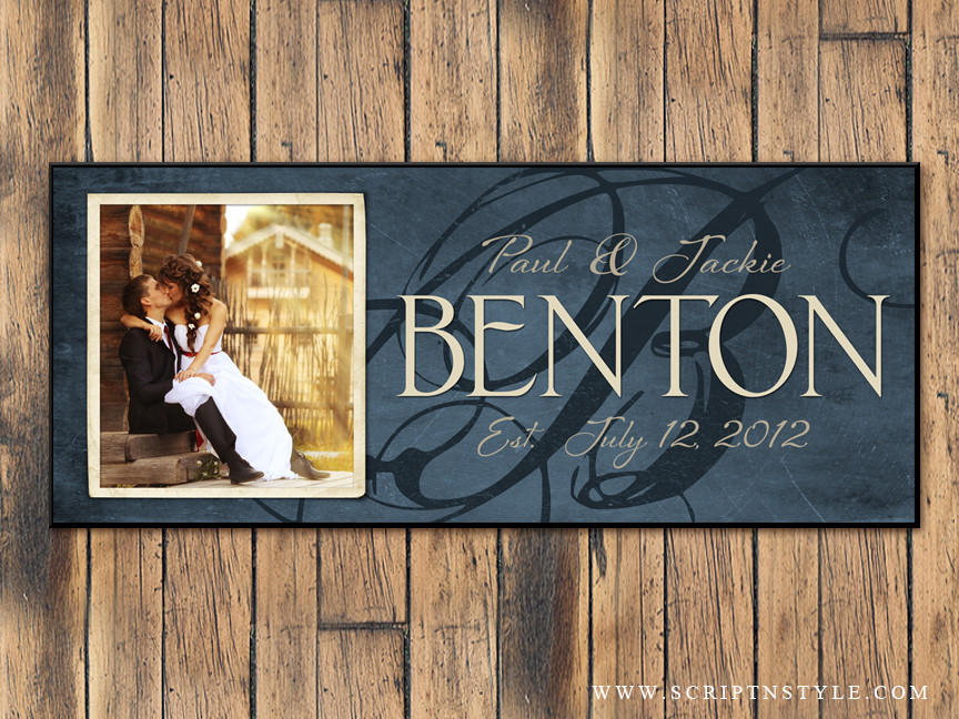 Personalized Family Established Sign With Photograph personalized-family-established-sign-with-photograph