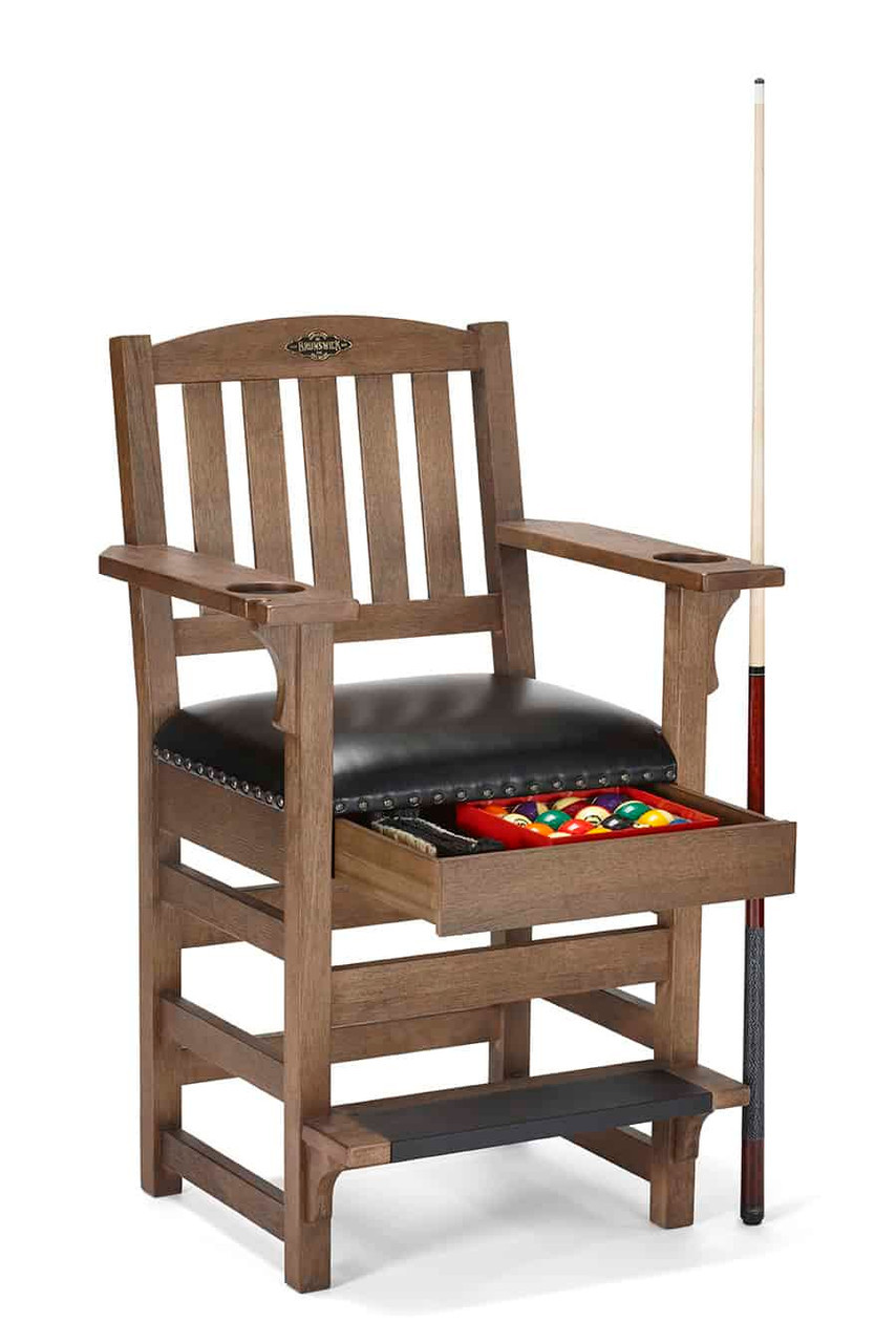 Brunswick Billiards Player Chair | Available in 4 Finishes | Sawyer ...