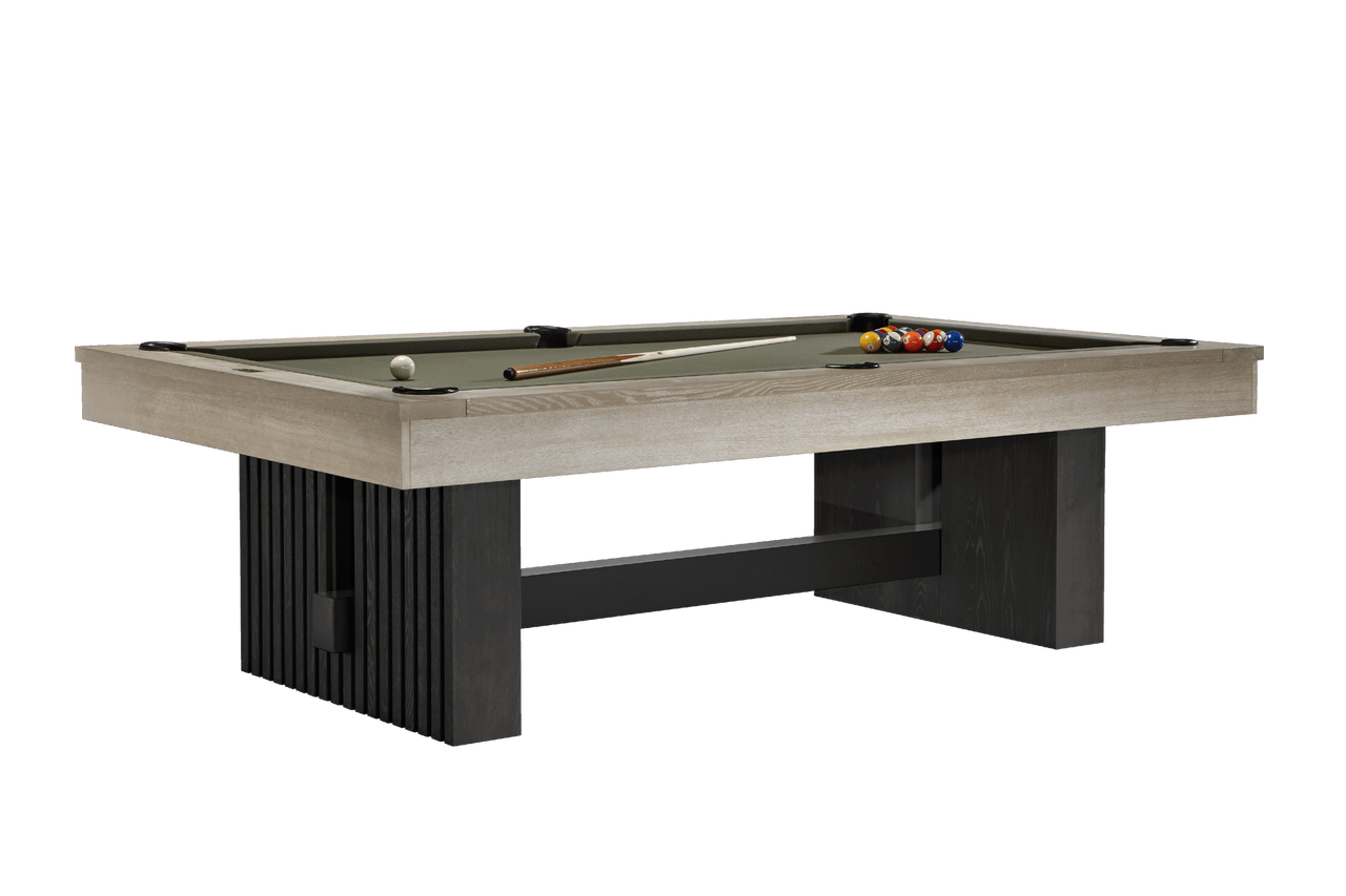 Vancouver 8' Slate Pool Table | Two-Tone Natural & Black Ash