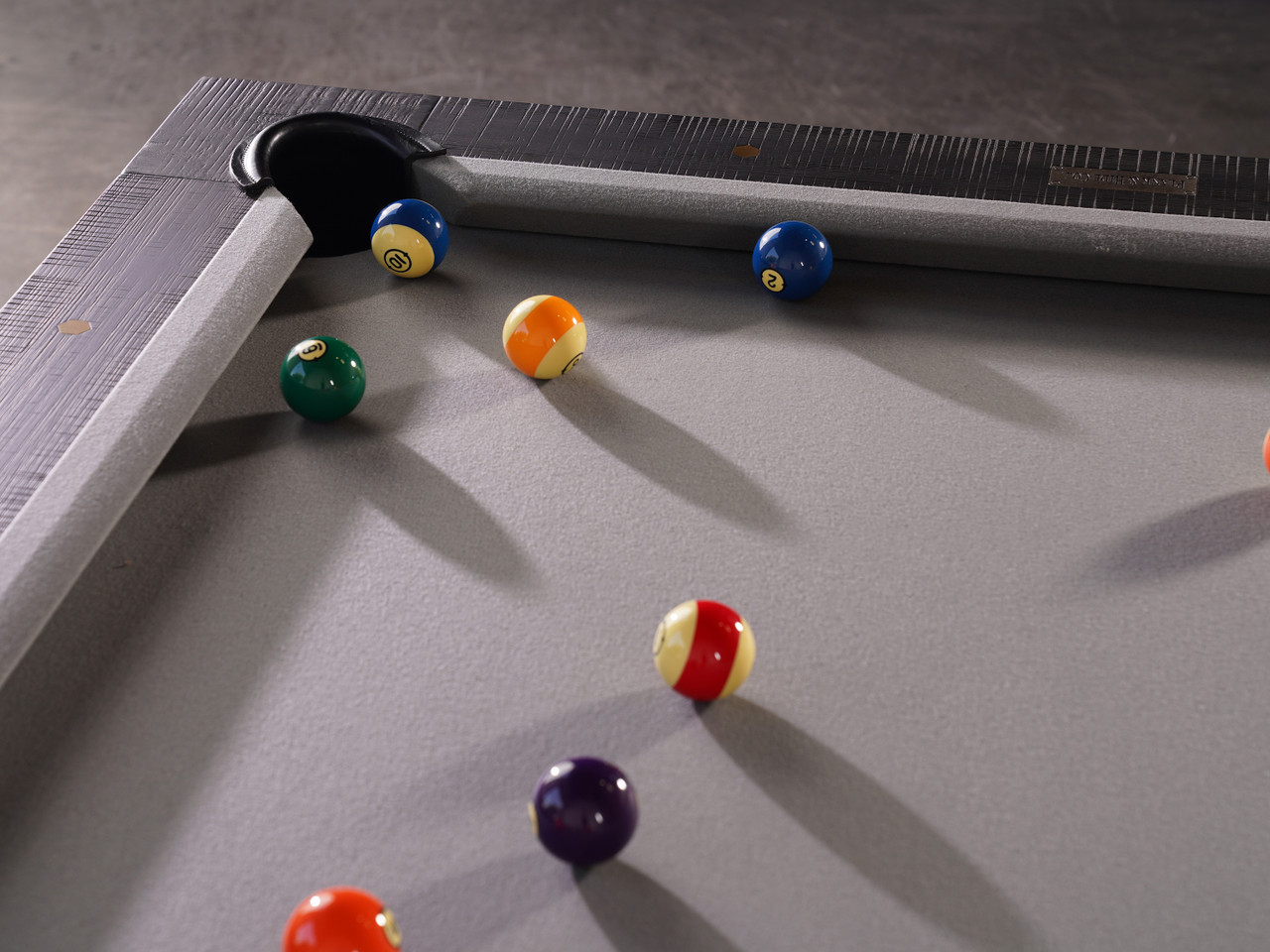 Isaac Pool Table by Plank & Hide – Distressed Black & Gold | Exclusive