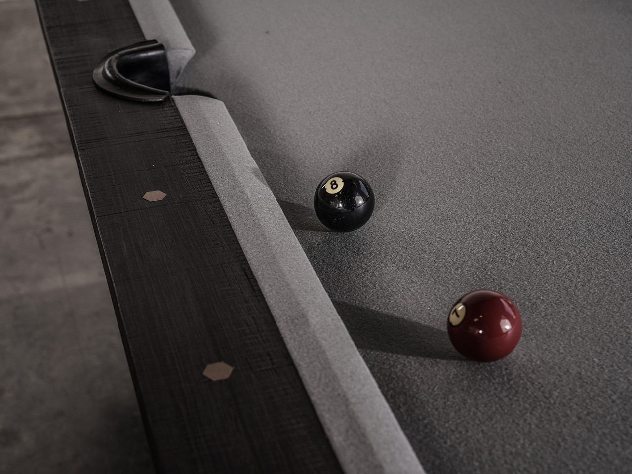 Isaac Pool Table by Plank & Hide – Distressed Black & Gold | Exclusive