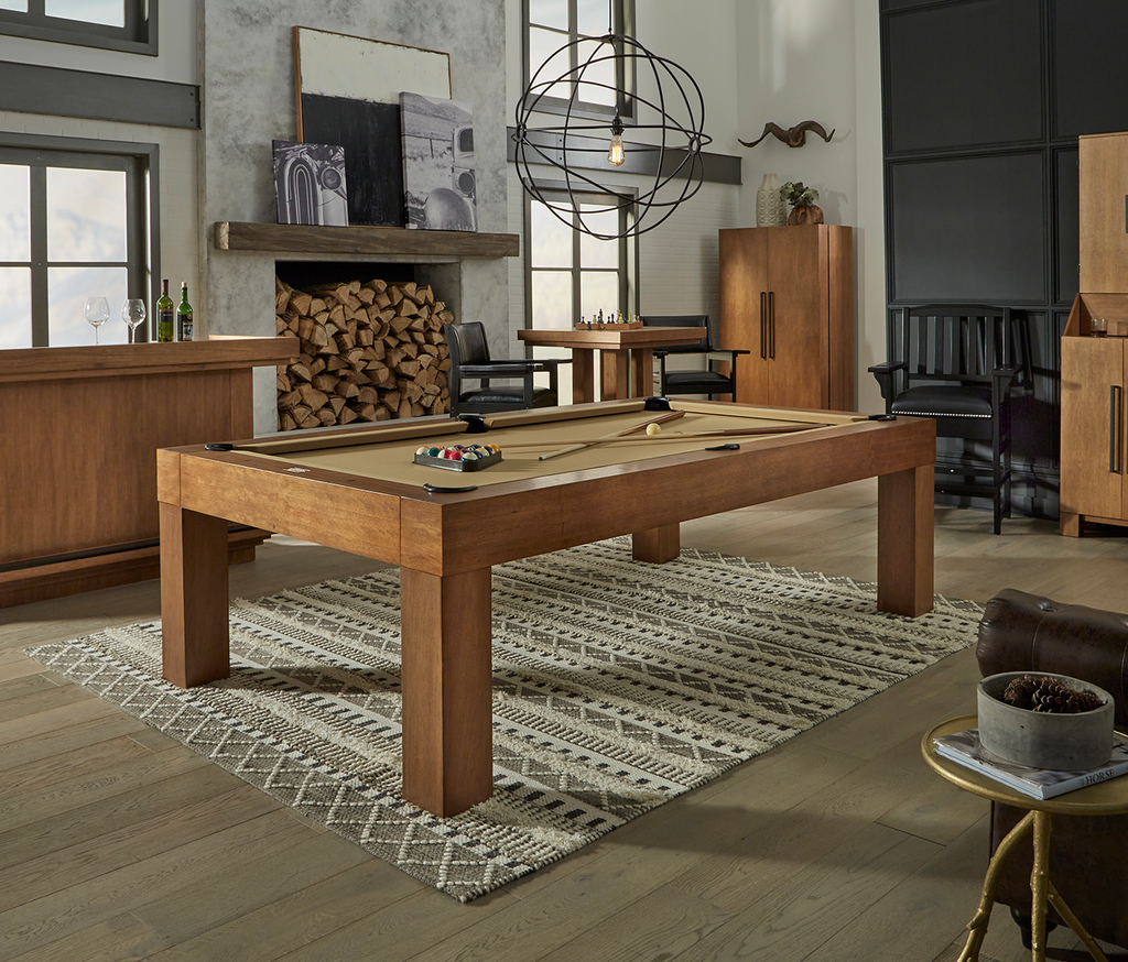 Alta Parsons Slate Pool Table by American Heritage | Brushed Walnut Finish