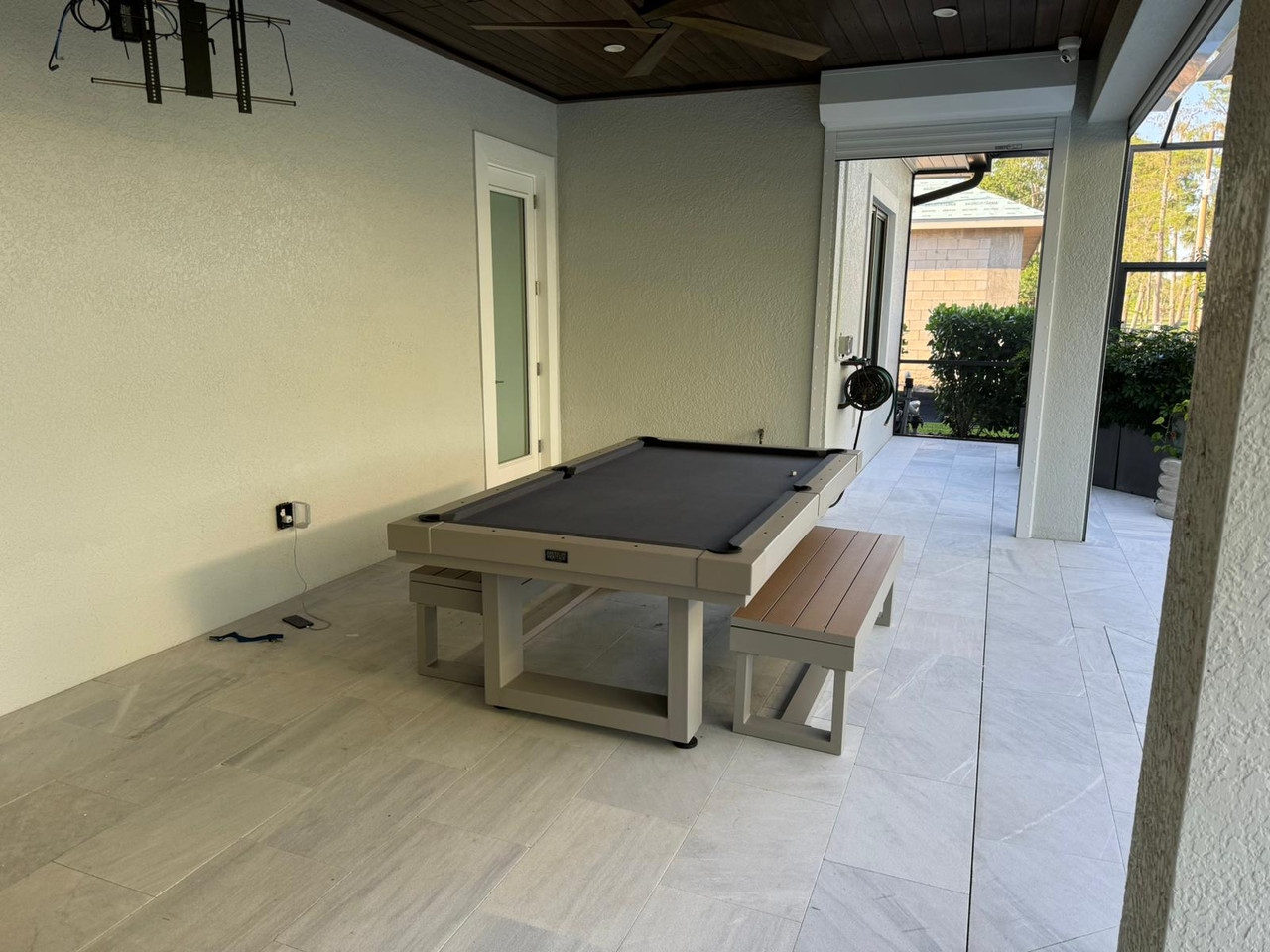 Lanai Outdoor Slate Pool Table in Grey | American Heritage Billiards ...