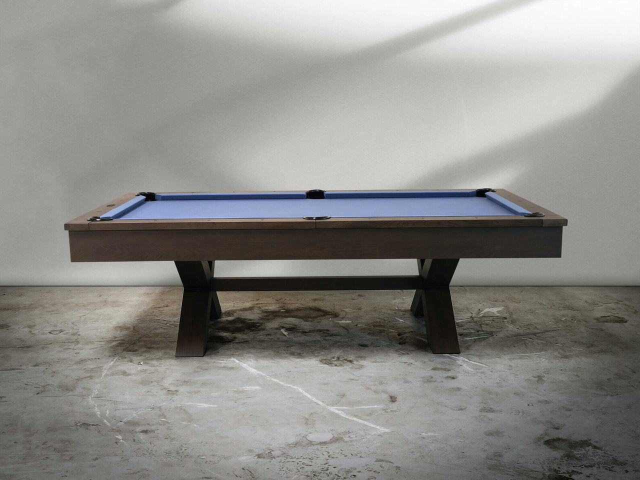 The Manhattan Slate Pool Table | Charcoal X-Leg Design