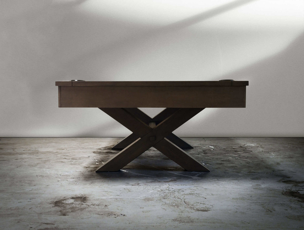 The Manhattan Slate Pool Table | Charcoal X-Leg Design