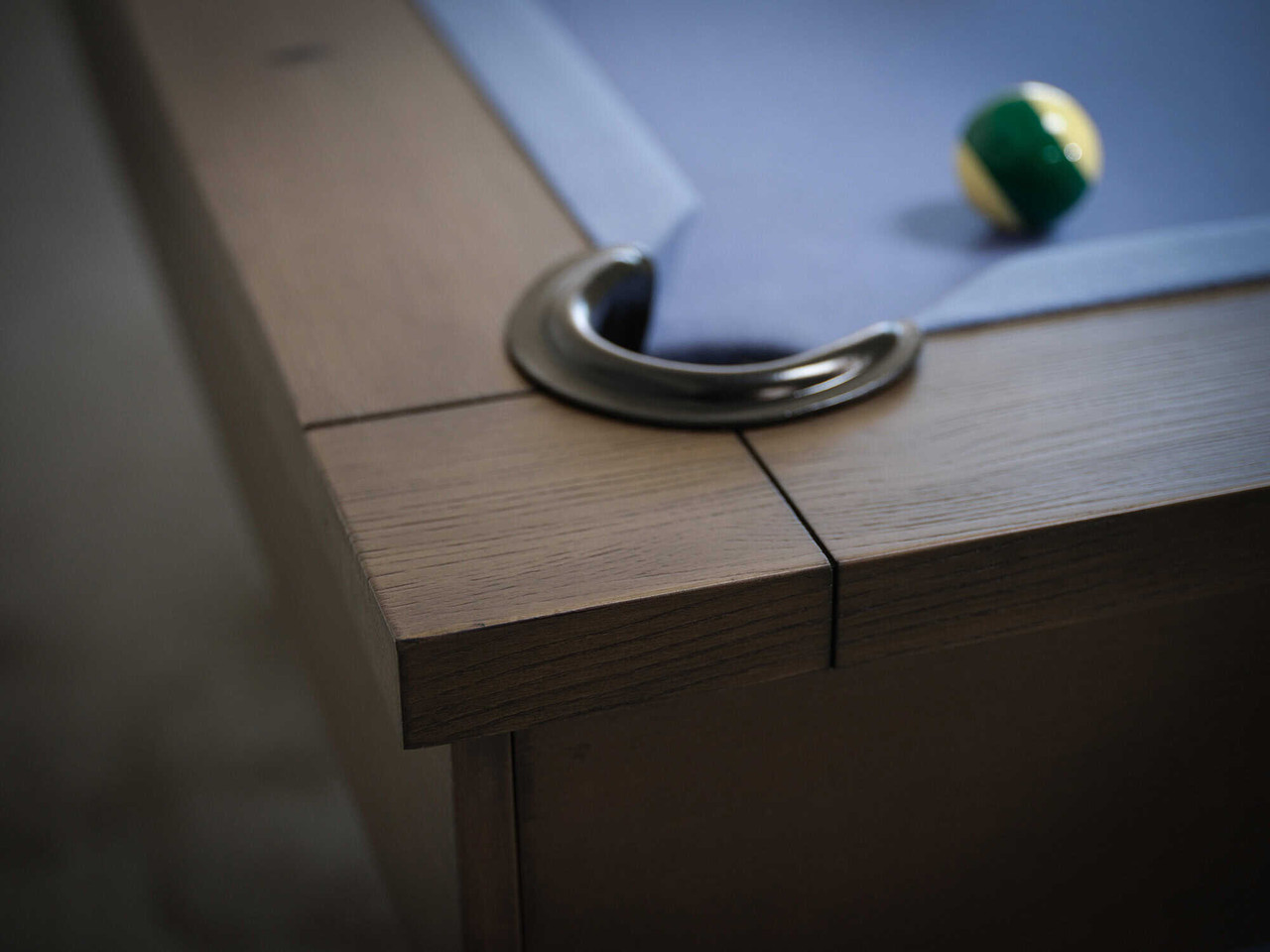 The Manhattan Slate Pool Table | Charcoal X-Leg Design