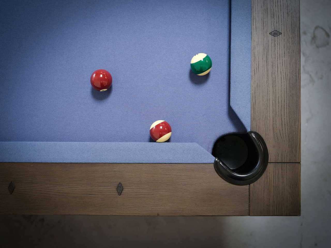 The Manhattan Slate Pool Table | Charcoal X-Leg Design