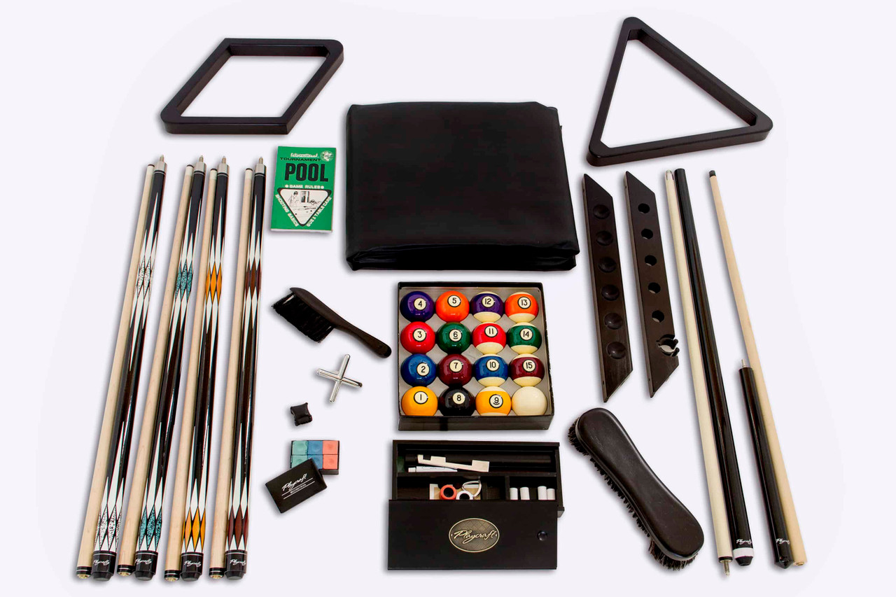 Playcraft Premium Billiards Accessories Kit | Luxury Pool Table Add-On ...