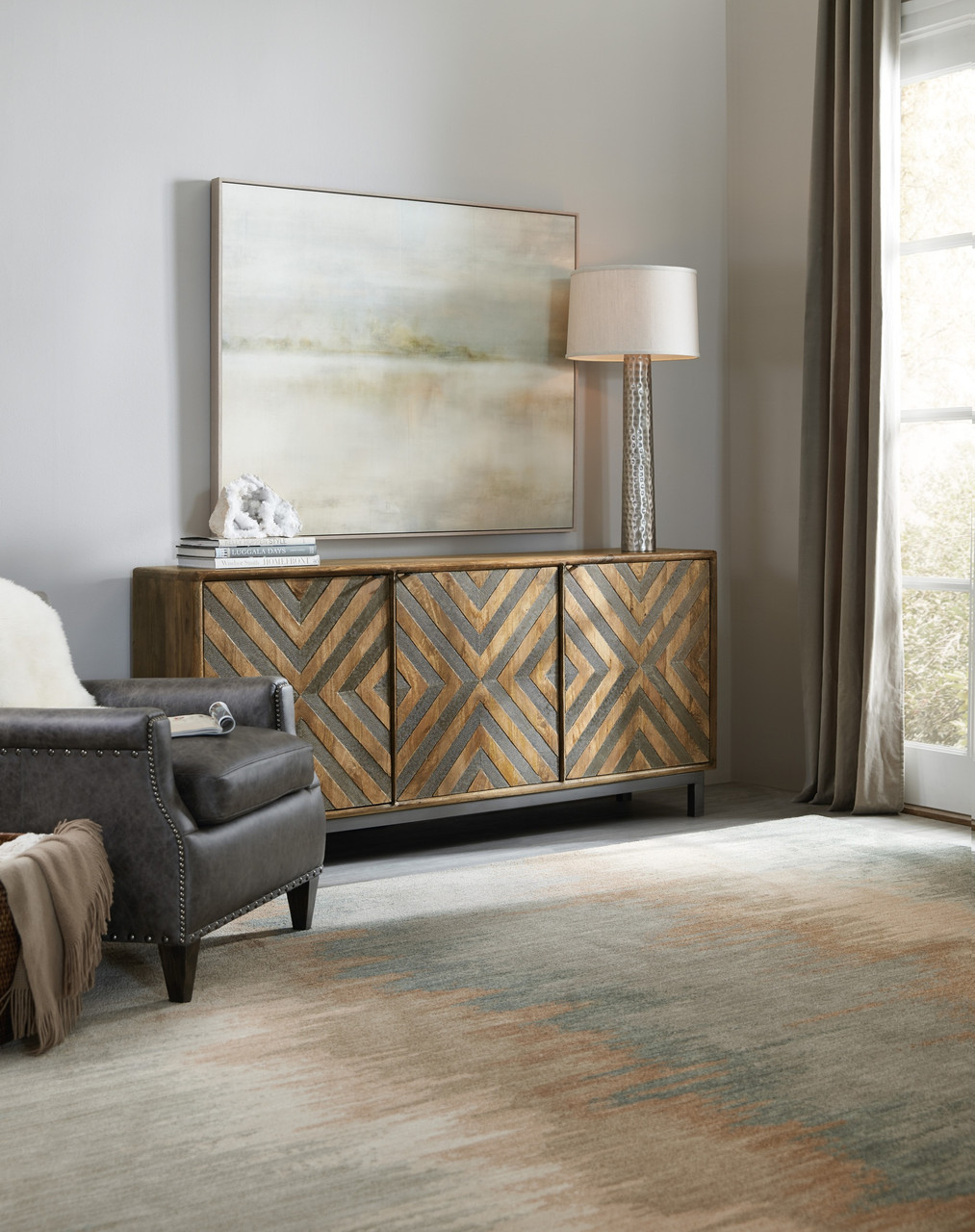 Hooker Furniture Home Entertainment Serramonte 69in Entertainment ...