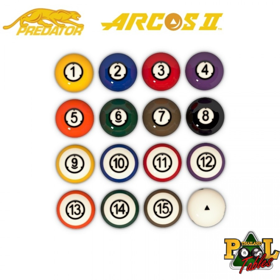 Predator Arcos II Billiard Ball Set | Premium Billiard Balls | Sawyer ...