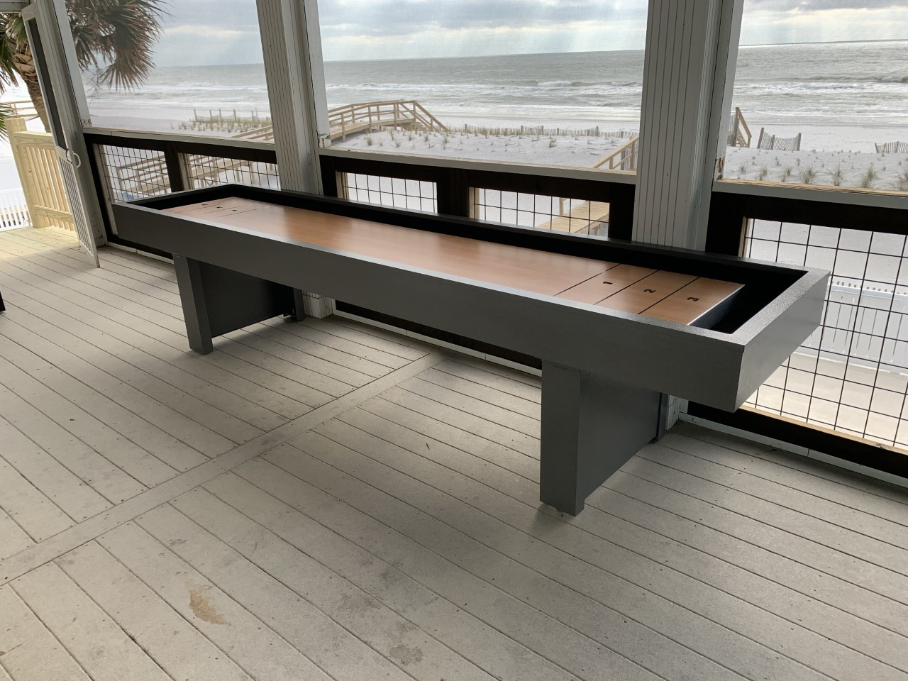 12' All Weather Outdoor Shuffleboard | Free Shipping USA - Sawyer Twain