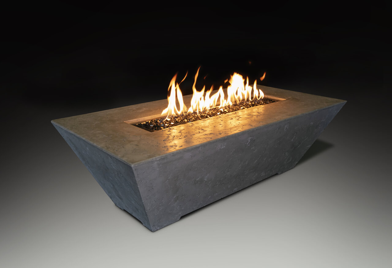 Fire Pit Table | Athena Olympus Rectangle | Sawyer Twain - Sawyer Twain