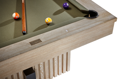 American Heritage Vancouver 8' Slate Pool Table with Reeded Wood Legs ...