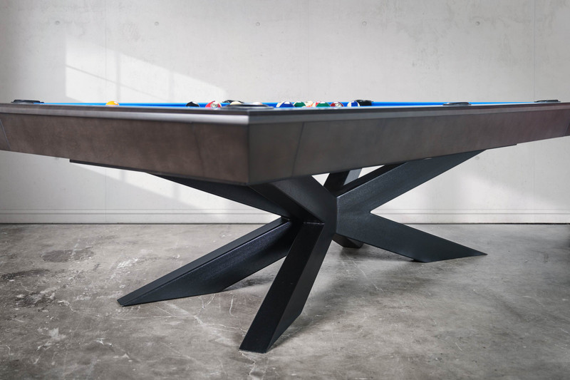 Jett Steel Slate Pool Table by Doc & Holliday | Luxury Game Room Furniture