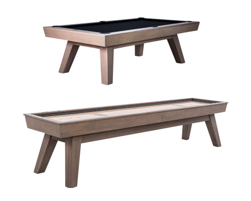 George Pool Table & Shuffleboard in Glazed Pearl | Doc & Holliday Billiards