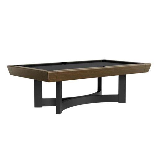 Plank & Hide Novato Slate Pool Table | Steel Base, Walnut Finish