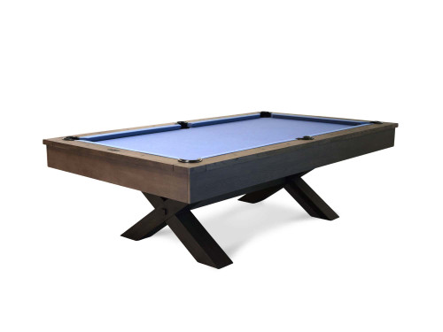 The Manhattan Slate Pool Table | Charcoal X-Leg Design