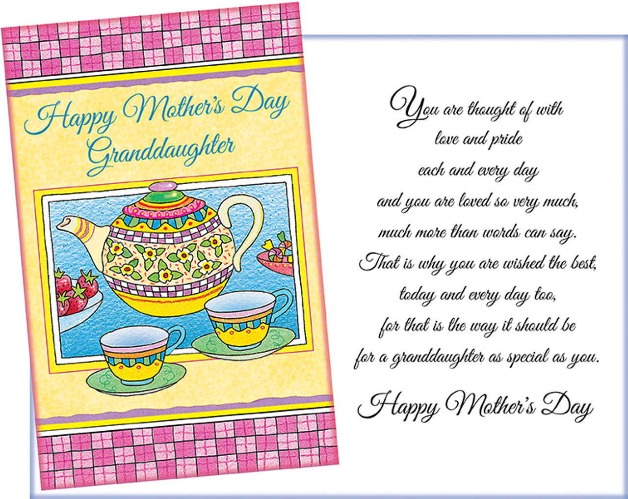 50201 Six Mother s Day GRANDDAUGHTER Greeting Cards With Six Envelopes 50201-six-mother-s-day-granddaughter-greeting-cards-with-six-envelopes